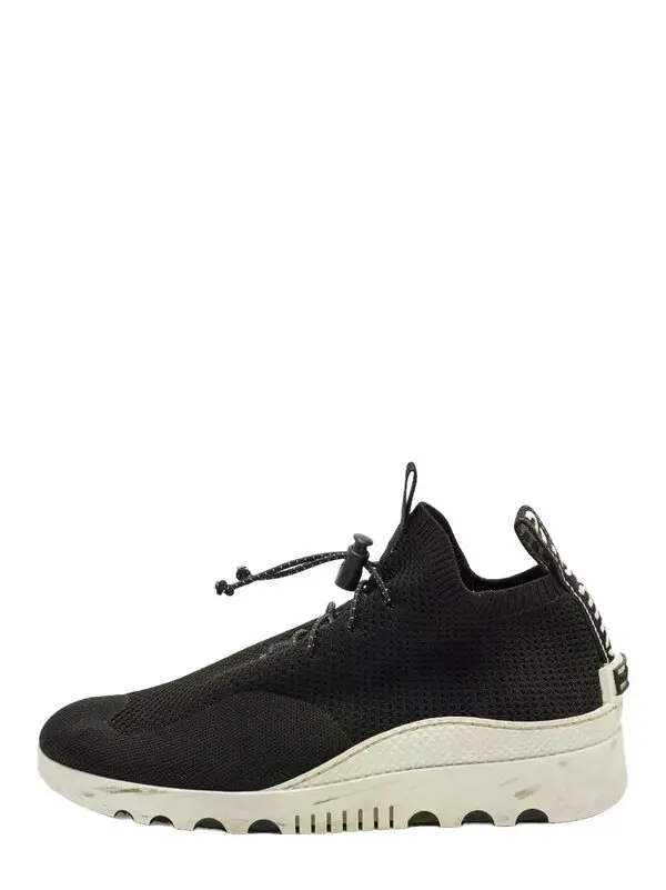 Miu Miu Knit Low-top Sneakers - Black