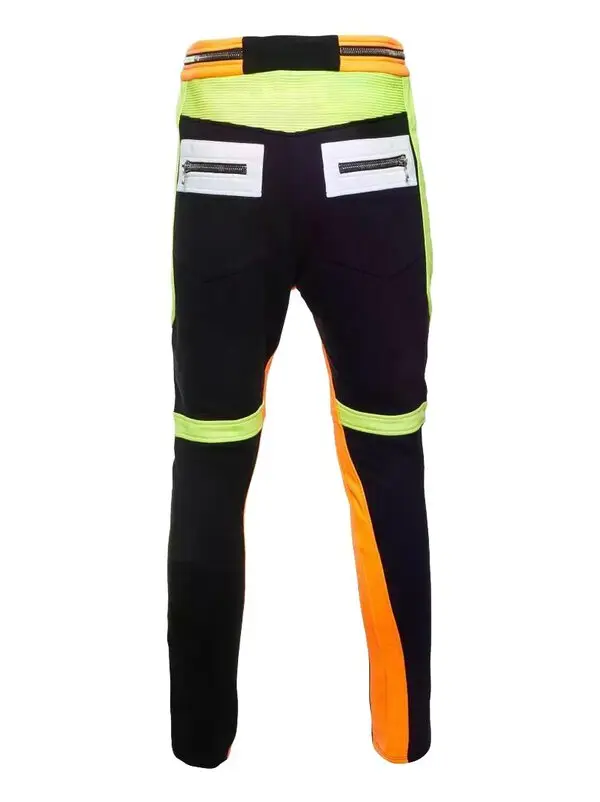 Balmain Colour-block Jersey Track Pants - Black