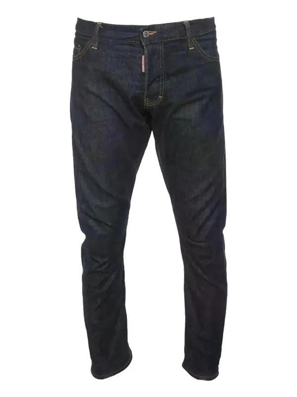 Dsquared2 Embroidered Detail Jeans - Blue