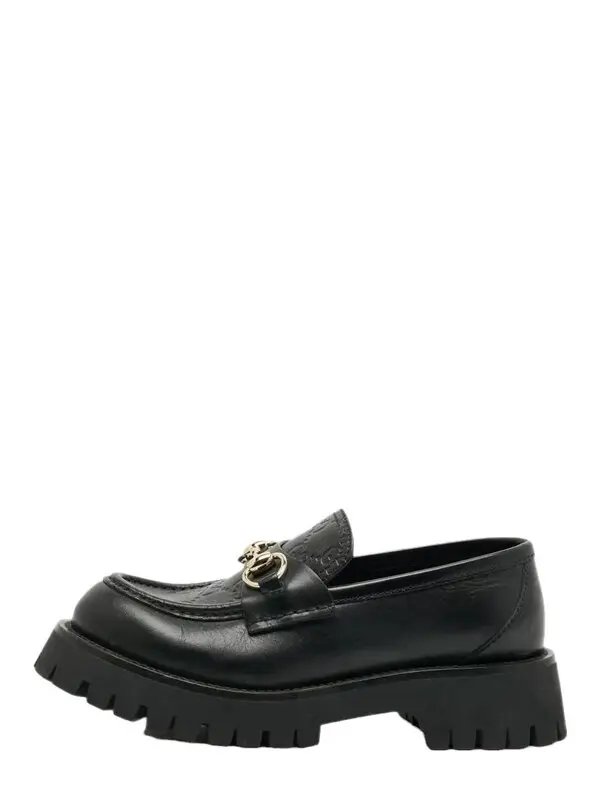 Gucci Horsebit Platform Loafers - Black