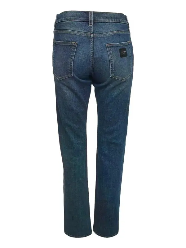 Dolce & Gabbana Slim-fit Faded Jeans - Blue