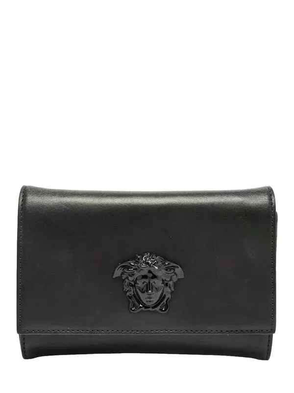 Versace Palazzo Medusa Flap Clutch Bag - Black