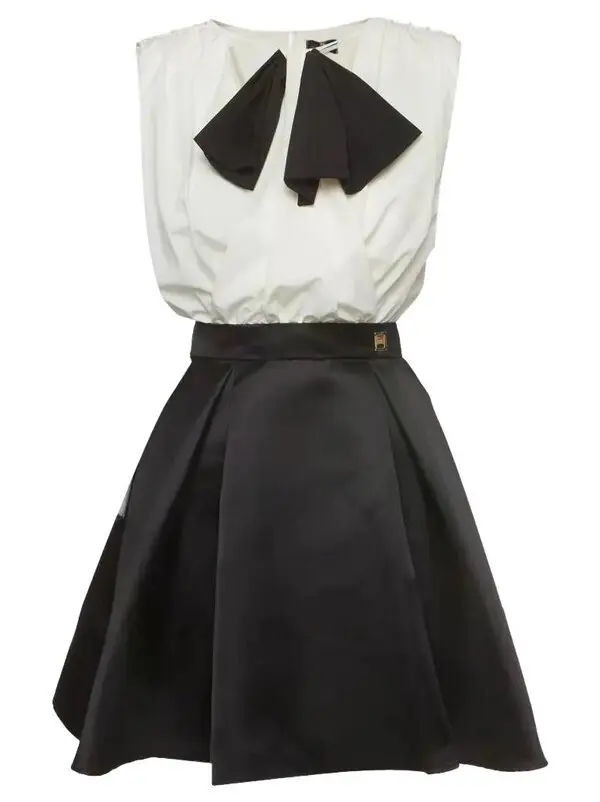 Elisabetta Franchi Detachable Mini Dress - Black