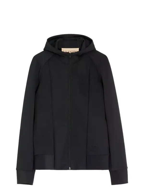 Valentino Garavani Vlogo Zip-up Hoodie - Black