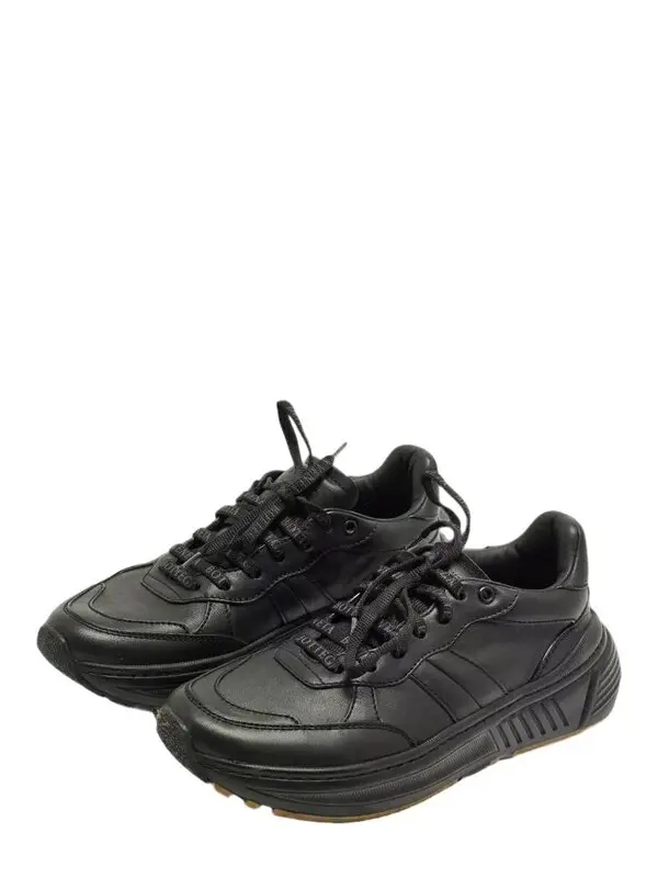 Bottega Veneta Leather Speedster Sneakers - Black