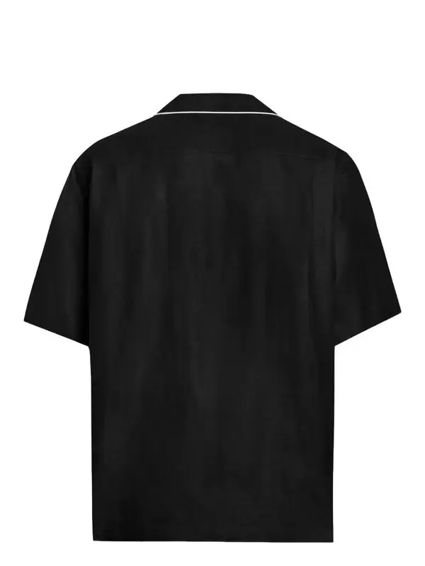 Dolce & Gabbana Piping-detail Chest-pocket Shirt - Black