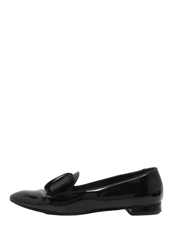 Giorgio Armani Patent Leather Loafers - Black