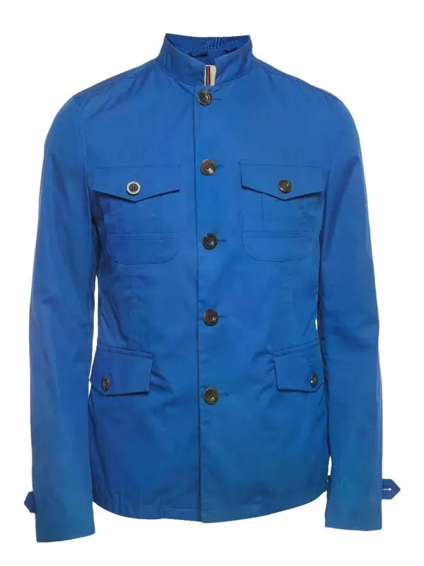 Gucci Single-breasted Military Jacket - Blue