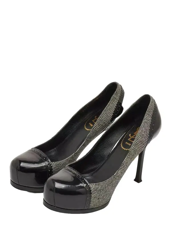 Saint Laurent Tribtoo Platform Pumps - Grey