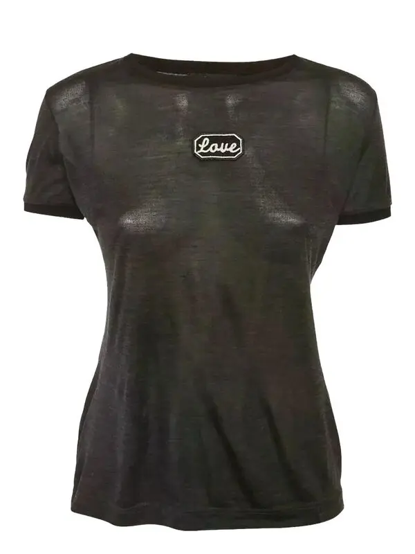 Dolce & Gabbana Appliqué Jersey T-shirt - Grey