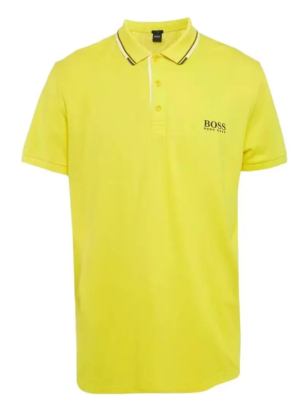BOSS Piqué Regular-fit Polo Shirt - Yellow