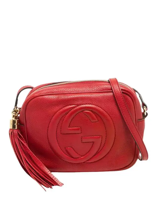 Gucci Soho Disco Leather Crossbody Bag - Red