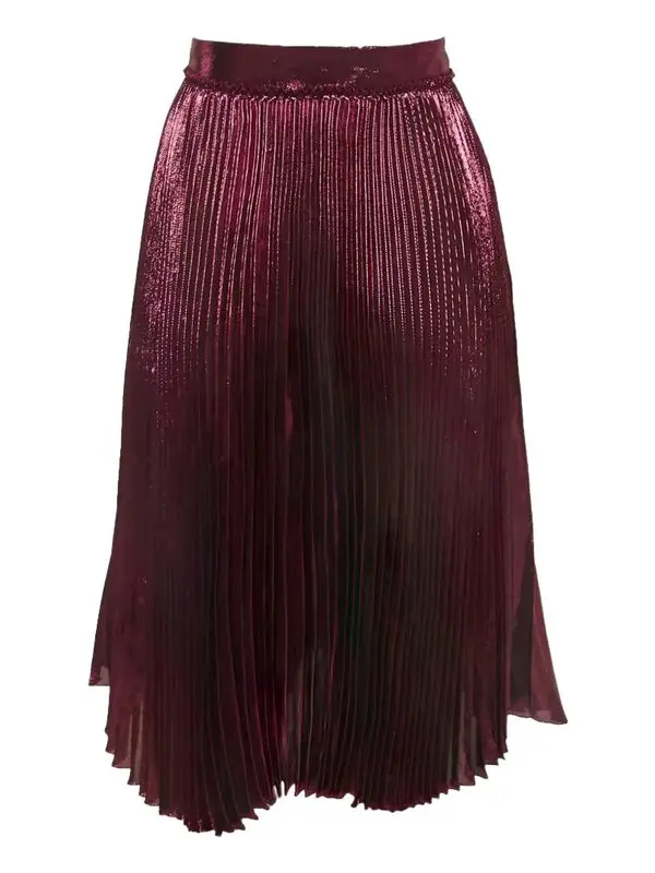 Gucci Plissé Midi Skirt - Red