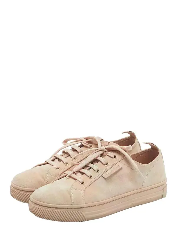 GIANVITO ROSSI Suede Lace-up Sneakers - Neutrals