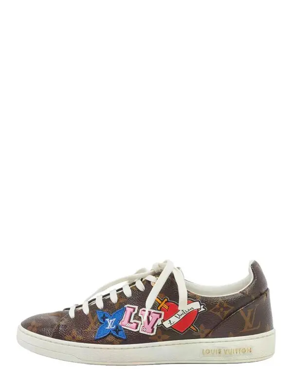 LOUIS VUITTON Monogram Canvas Frontrow Sneakers - Brown