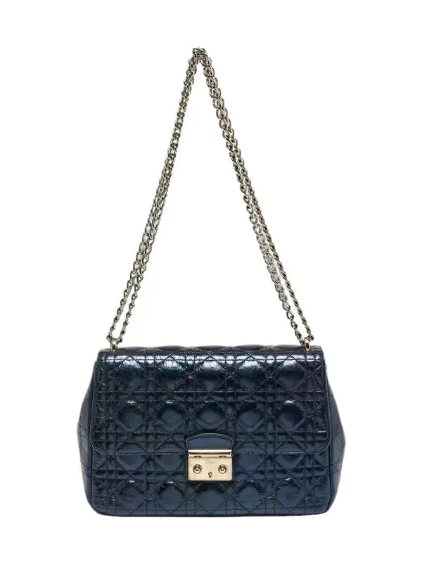Dior 2014 Miss Cannage Cross Body Bag - Blue
