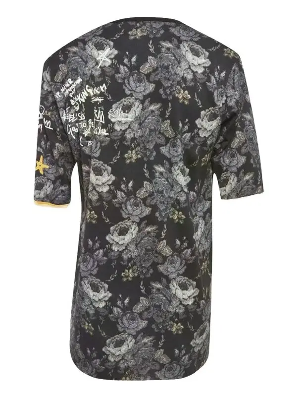 Dolce & Gabbana Graphic-print Longline T-shirt - Black