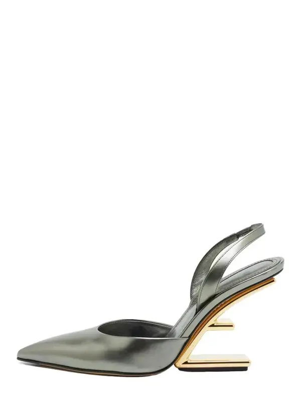 Fendi Slingback Pumps - Grey
