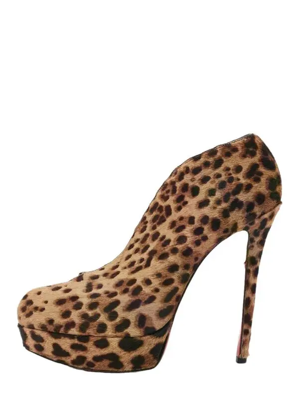 CHRISTIAN LOUBOUTIN Leopard-print Calf Hair Heeled Pumps - Neutrals