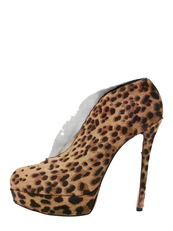 CHRISTIAN LOUBOUTIN Leopard-print Calf Hair Heeled Pumps - Neutrals