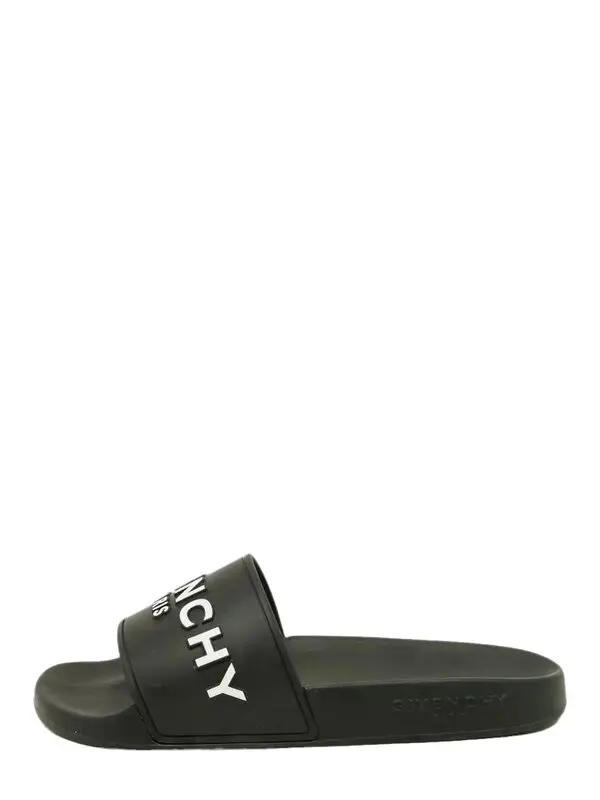 Givenchy Open-toe Slides With Logo Detail - Black