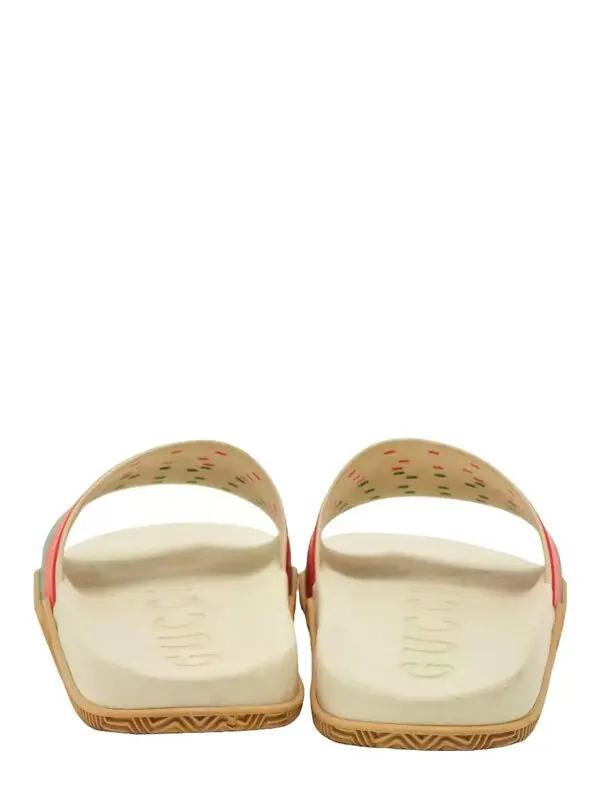 Gucci Gg Web Pool Slides - Neutrals