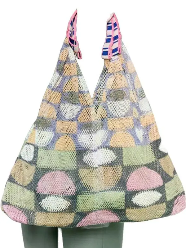ÉPICE Udaipur Mesh Shoulder Bag - Grey