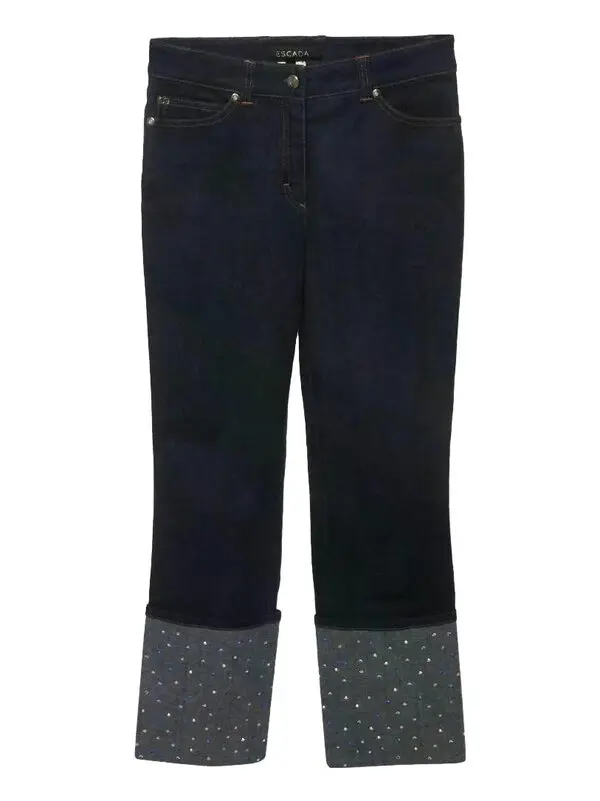 Dsquared2 Embellished Turn-up Jeans - Blue