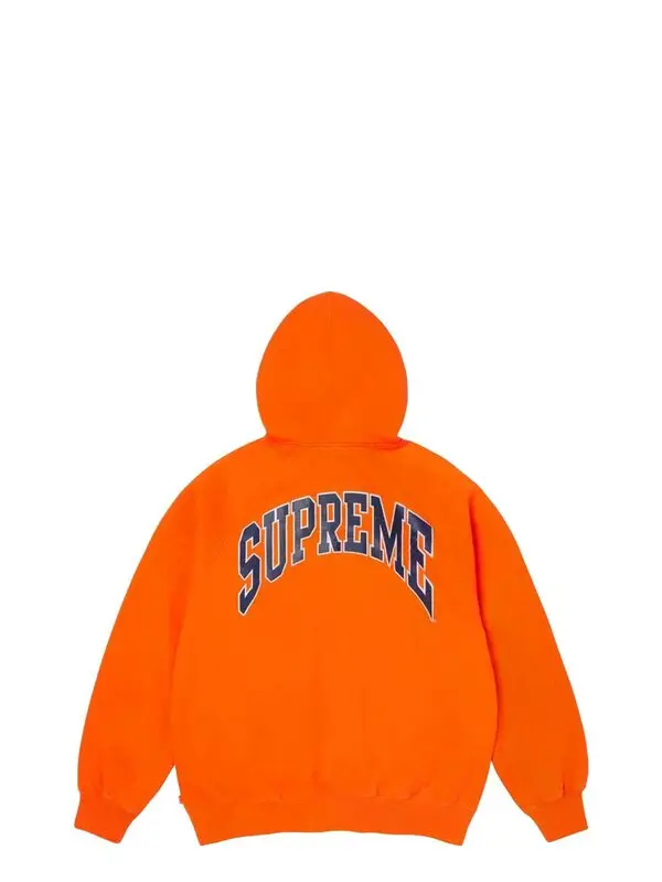 Supreme Cracked Raglan Hoodie - Orange