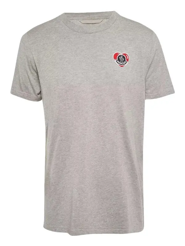 Moncler Logo Appliqué T-shirt - Grey