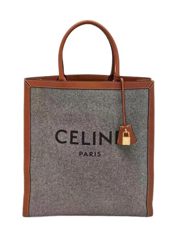 Celine Vertical Cabas Tote Bag - Grey