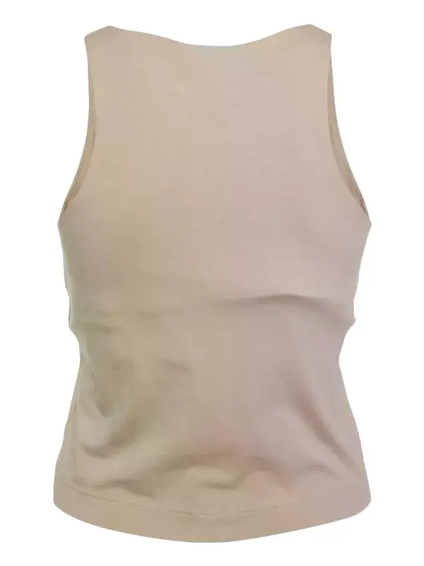 Brunello Cucinelli Monili Cropped Tank Top - Neutrals