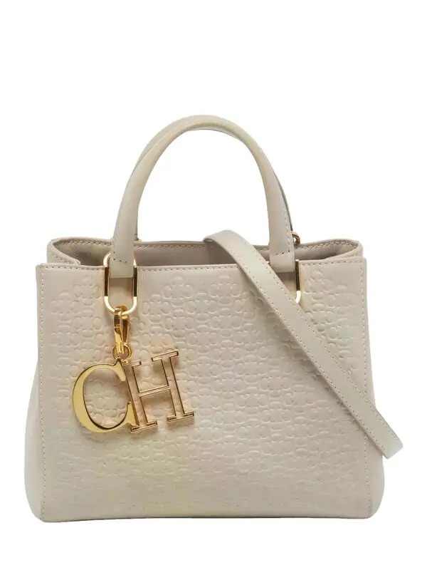 Carolina Herrera Duchess Monogram Tote Bag - Neutrals