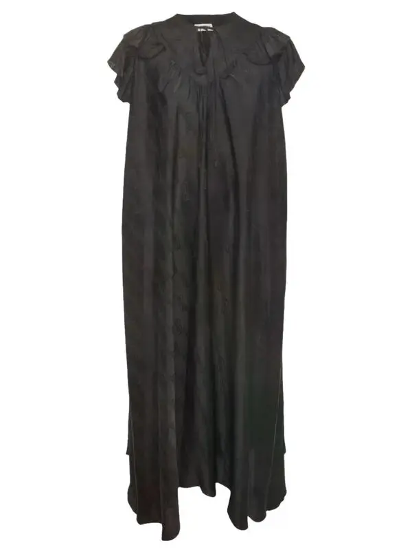 Balenciaga Monogram Jacquard Maxi Dress - Black