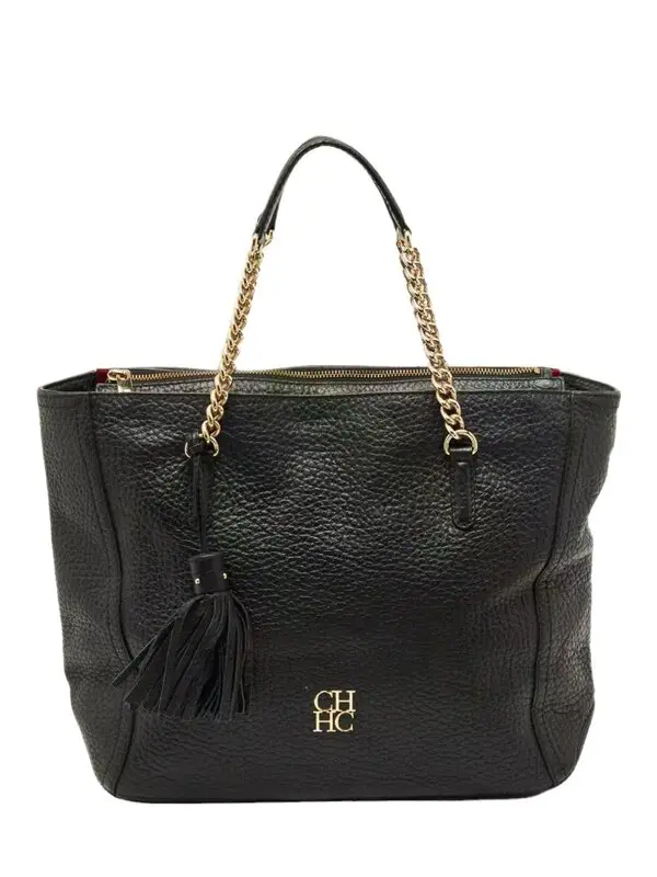 Carolina Herrera Tassel Detail Tote Bag - Black