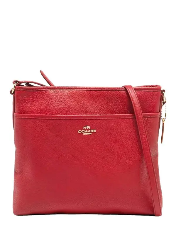 COACH VINTAGE Leather Crossbody Bag - Red