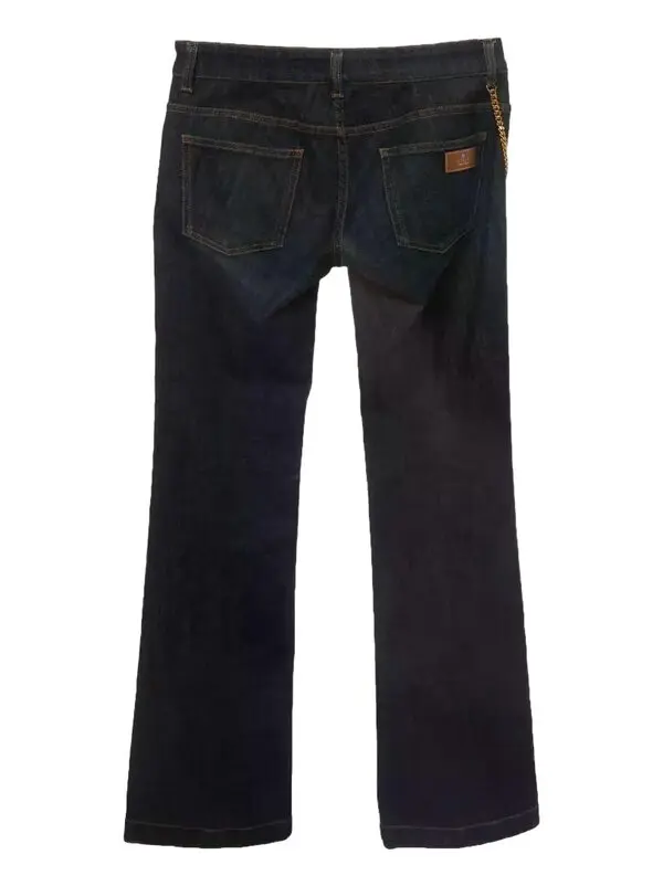 Gucci Chain Detail Straight Leg Jeans - Blue