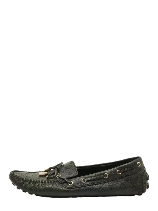 LOUIS VUITTON Gloria Monogram Loafers - Black