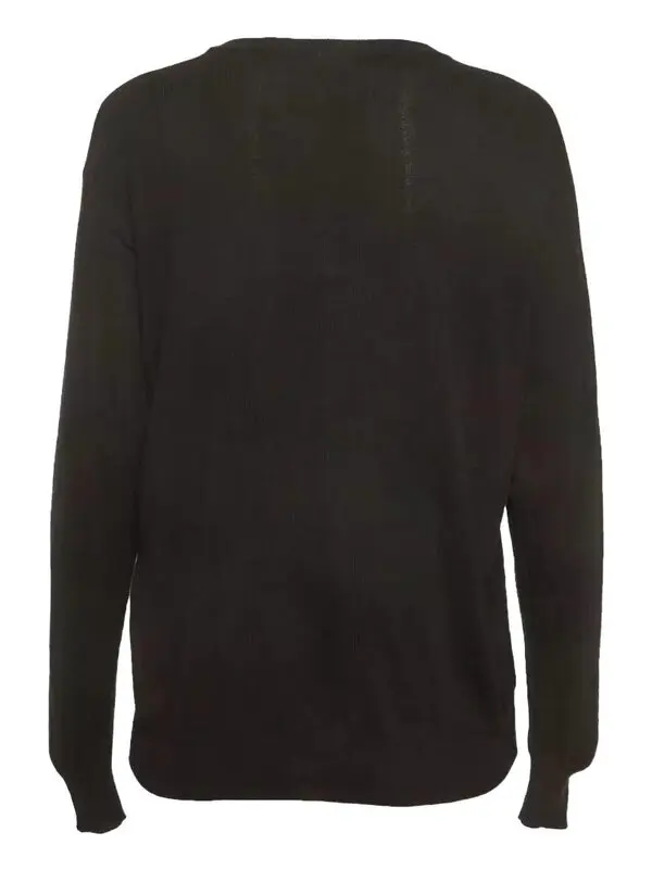 Moschino Teddy Bear Intarsia Knit Sweater - Black