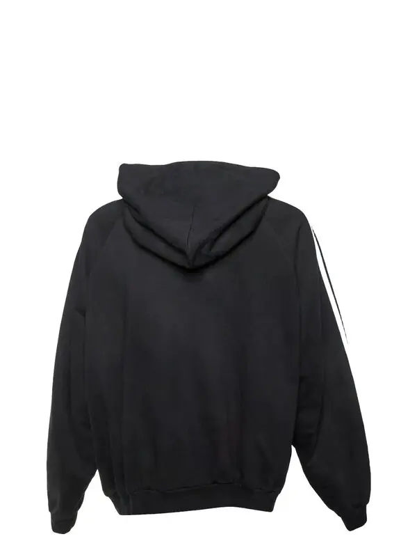 Balenciaga X Adidas Logo Embroidered Hoodie - Black
