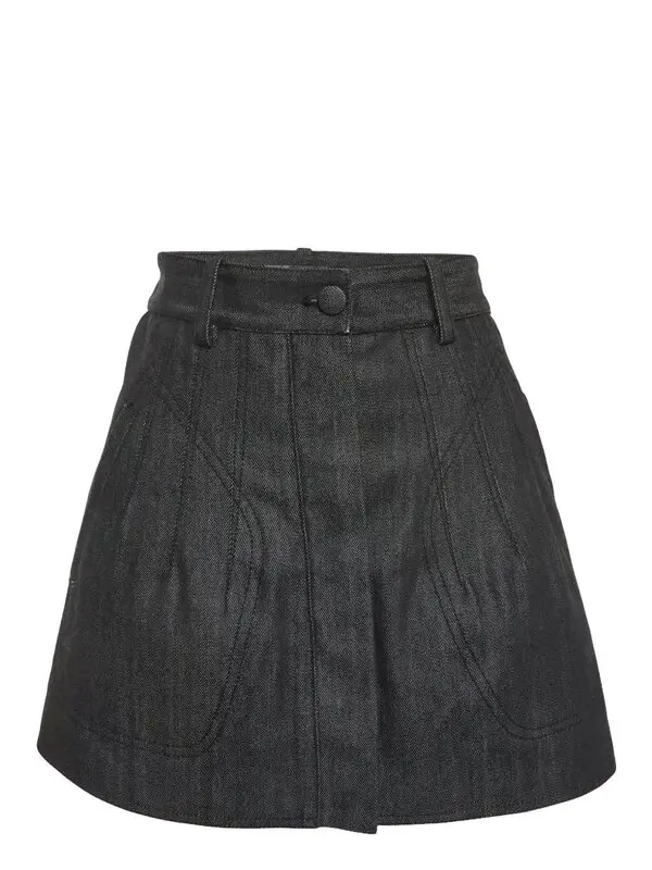 Balenciaga Seam-detail Mini Skirt - Black