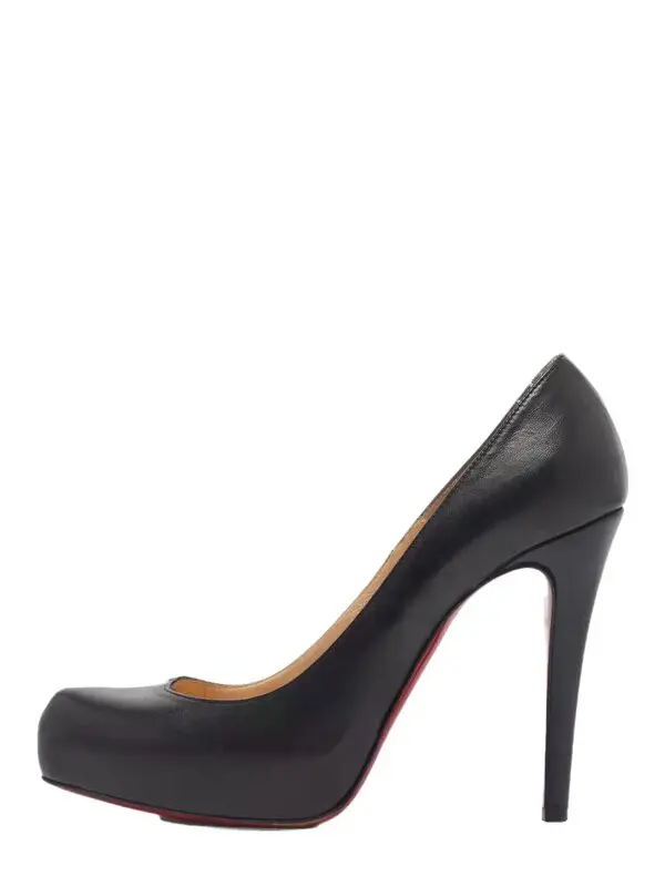 CHRISTIAN LOUBOUTIN Leather Stiletto Heel Pumps - Black