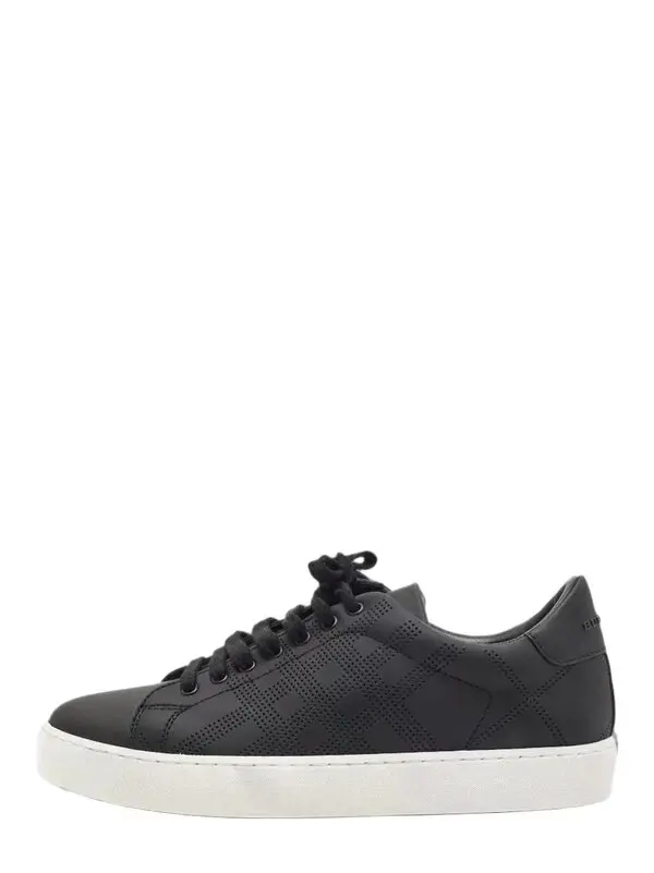 Burberry Westford Leather Sneakers - Black