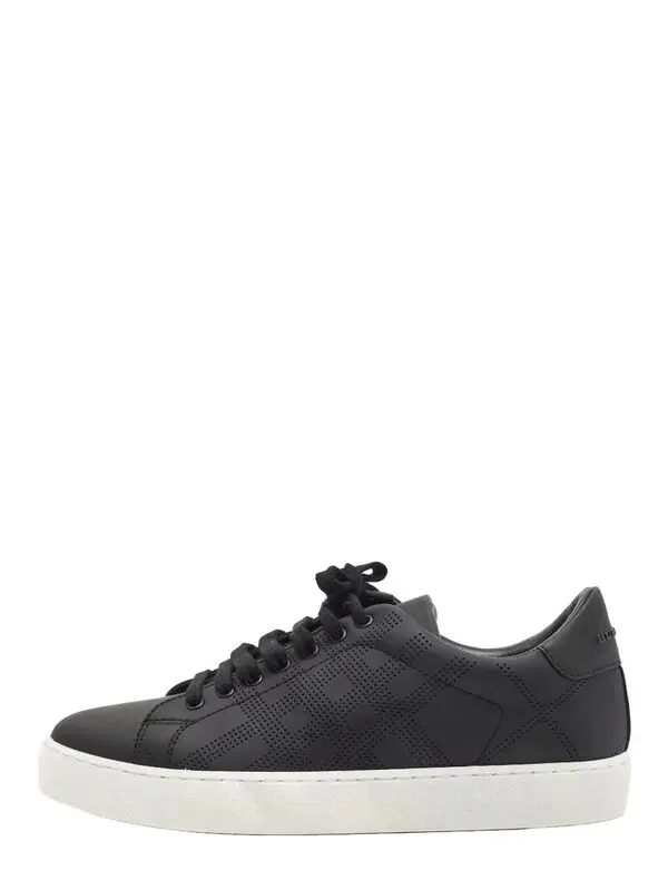Burberry Westford Leather Sneakers - Black