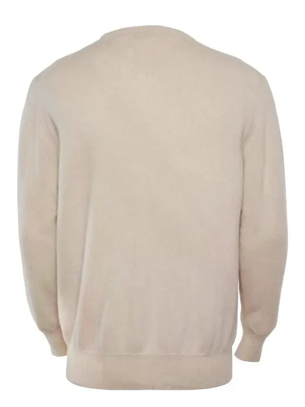 Loro Piana Crew Neck Long Sleeve Sweater - Neutrals