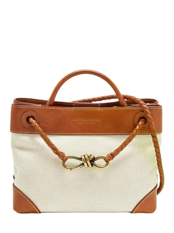 Bottega Veneta Andiamo Braided Tote Bag - Neutrals