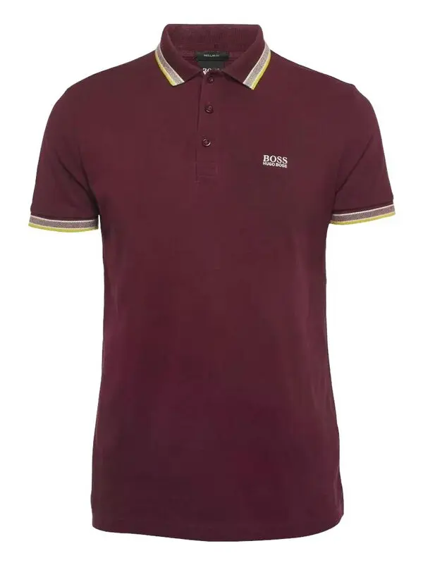 BOSS Cotton-knit Polo Shirt - Red