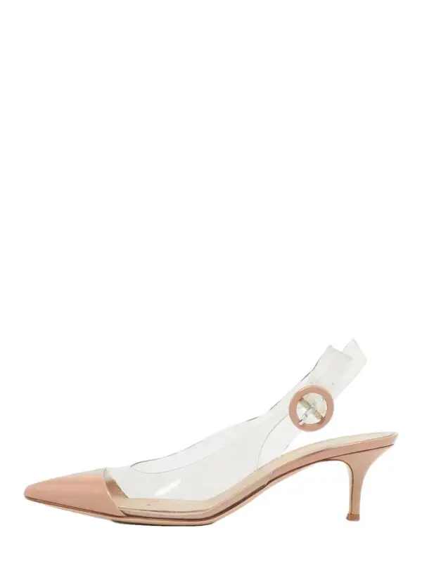 GIANVITO ROSSI Alice Slingback Pumps - Neutrals