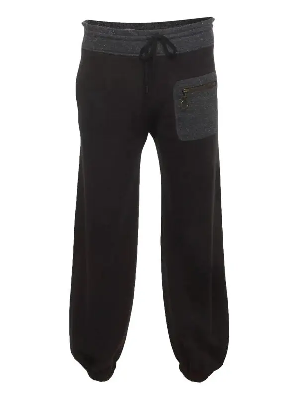 Balenciaga Drawstring Jersey Track Pants - Black