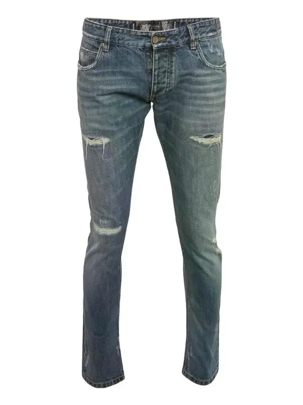 Dolce & Gabbana Distressed Denim Jeans - Blue